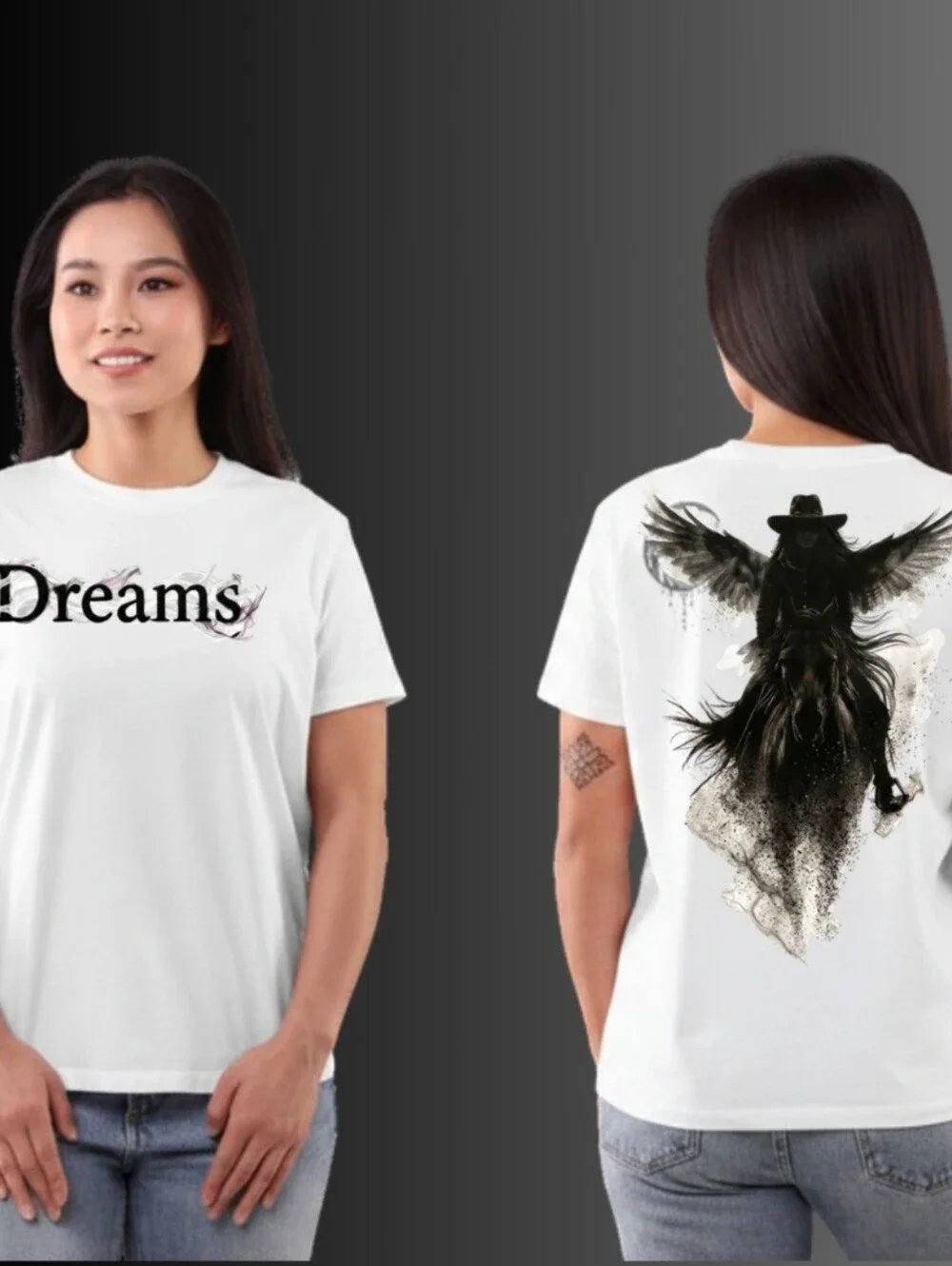 AD GOLDEN GIRL BOUTIQUE | Tops | Luxury White Dreams Cowgirl Angel ...
